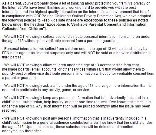 COPPA: Children’s Online Privacy Protection Act - TermsFeed