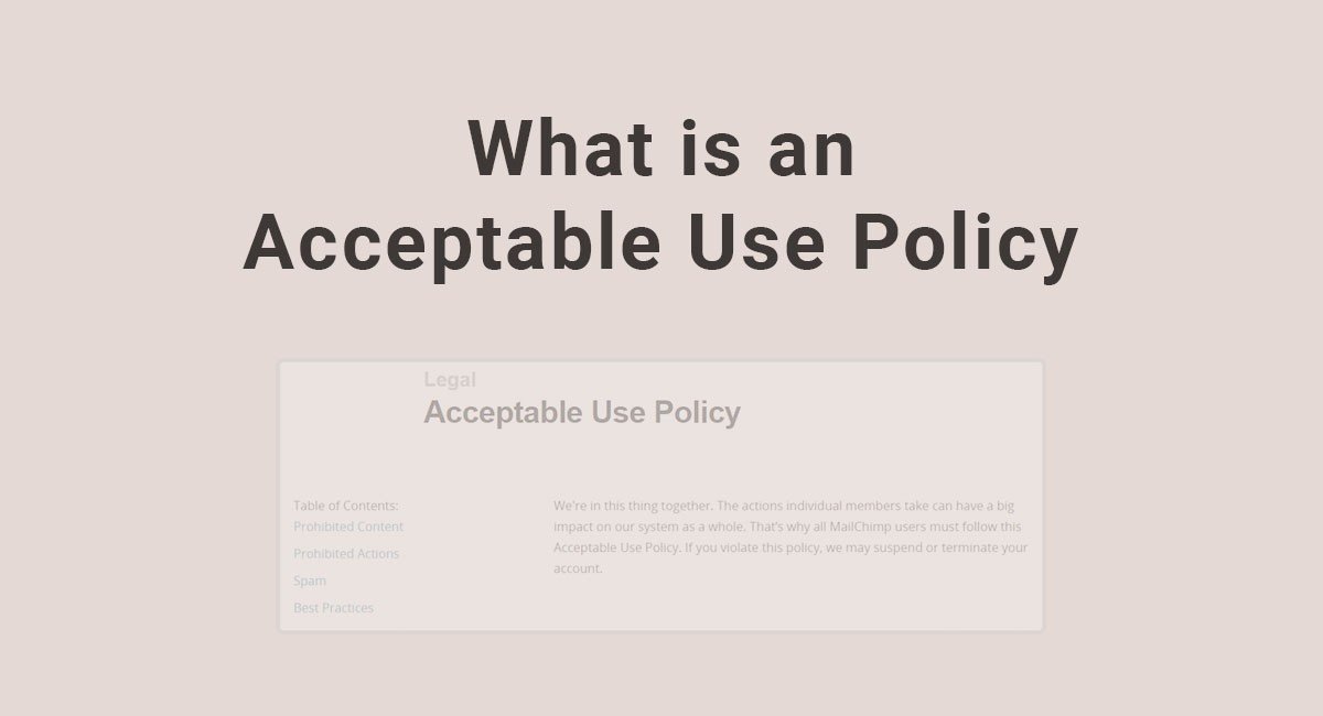  What Is An Acceptable Use Policy TermsFeed