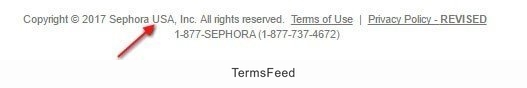 Sample Copyright Notices - TermsFeed