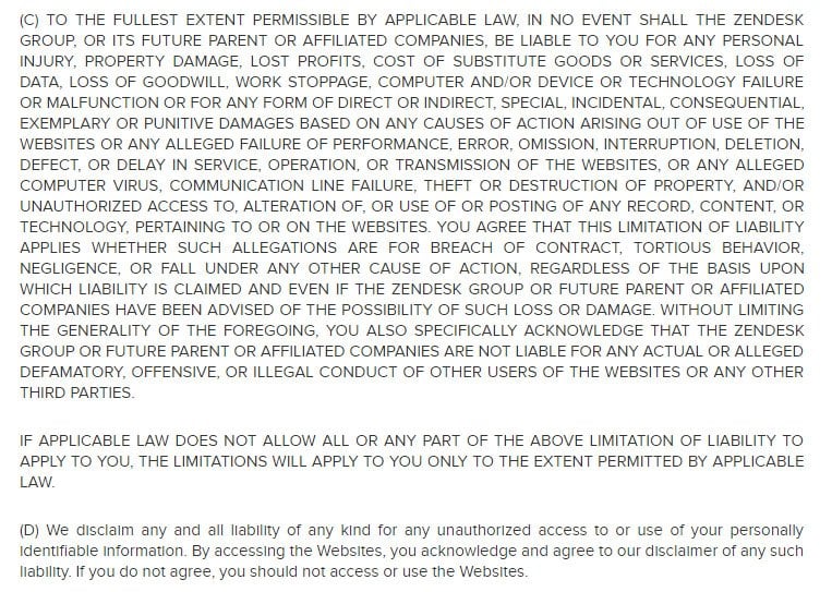 Limitation of Liability Provisions for SaaS - TermsFeed