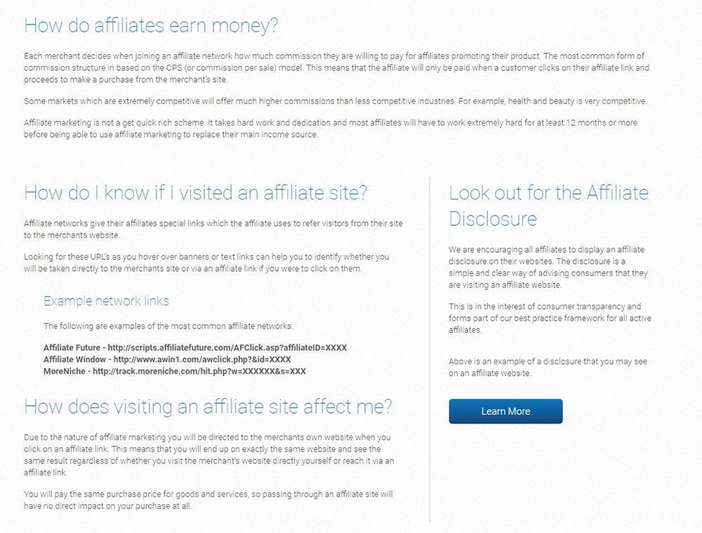 Affiliate Disclaimers for U.K. Websites - TermsFeed