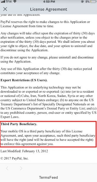 Custom EULA to Meet Apple’s Minimum Requirements - TermsFeed