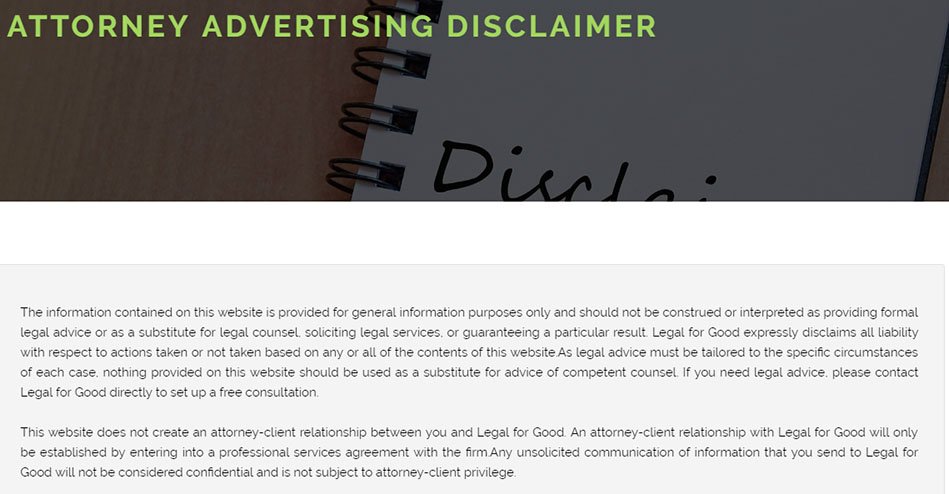 Advertising Disclaimers - TermsFeed