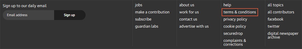 Sample Terms and Conditions Template - TermsFeed